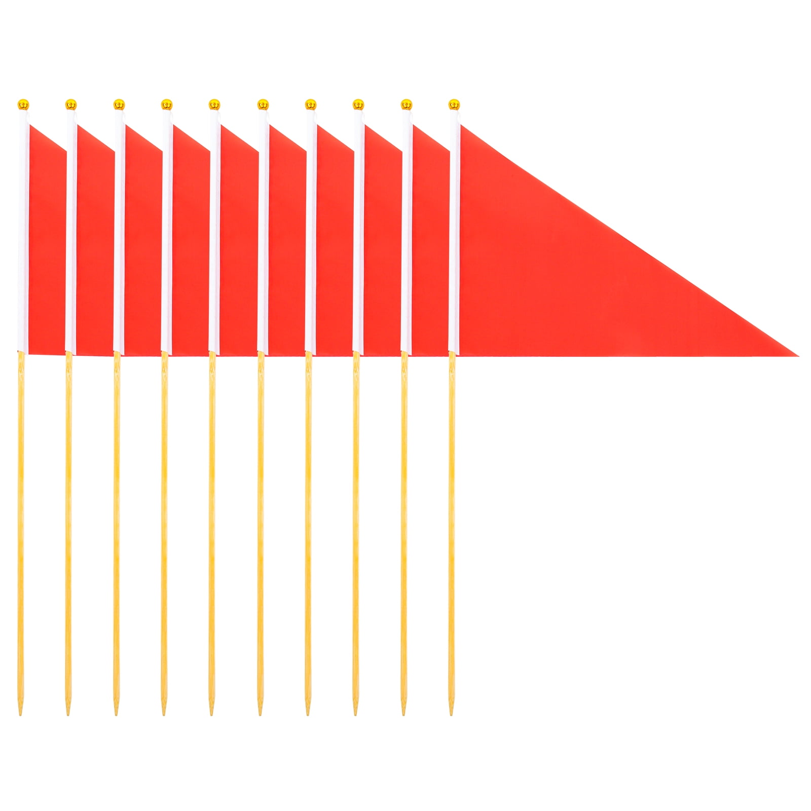 10 Pcs Flags Lawn Marking Pole Industrial Polyester Child - Walmart.com