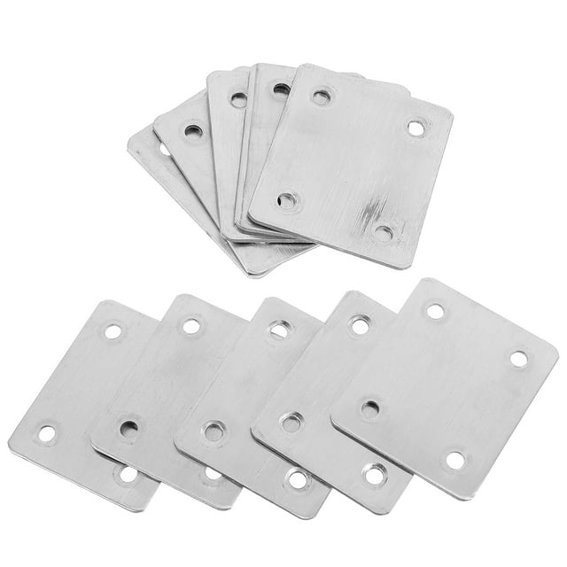 10 Pcs Flat Brackets Pronged Truss Plate Corner Connector - Walmart.com