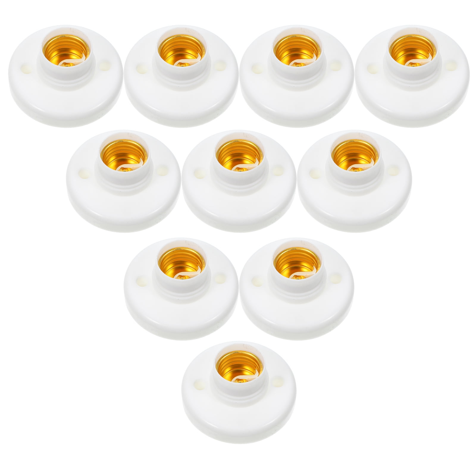 White Lamp Socket for DIY with Sturdy Copper Wiring Column and Wide ...