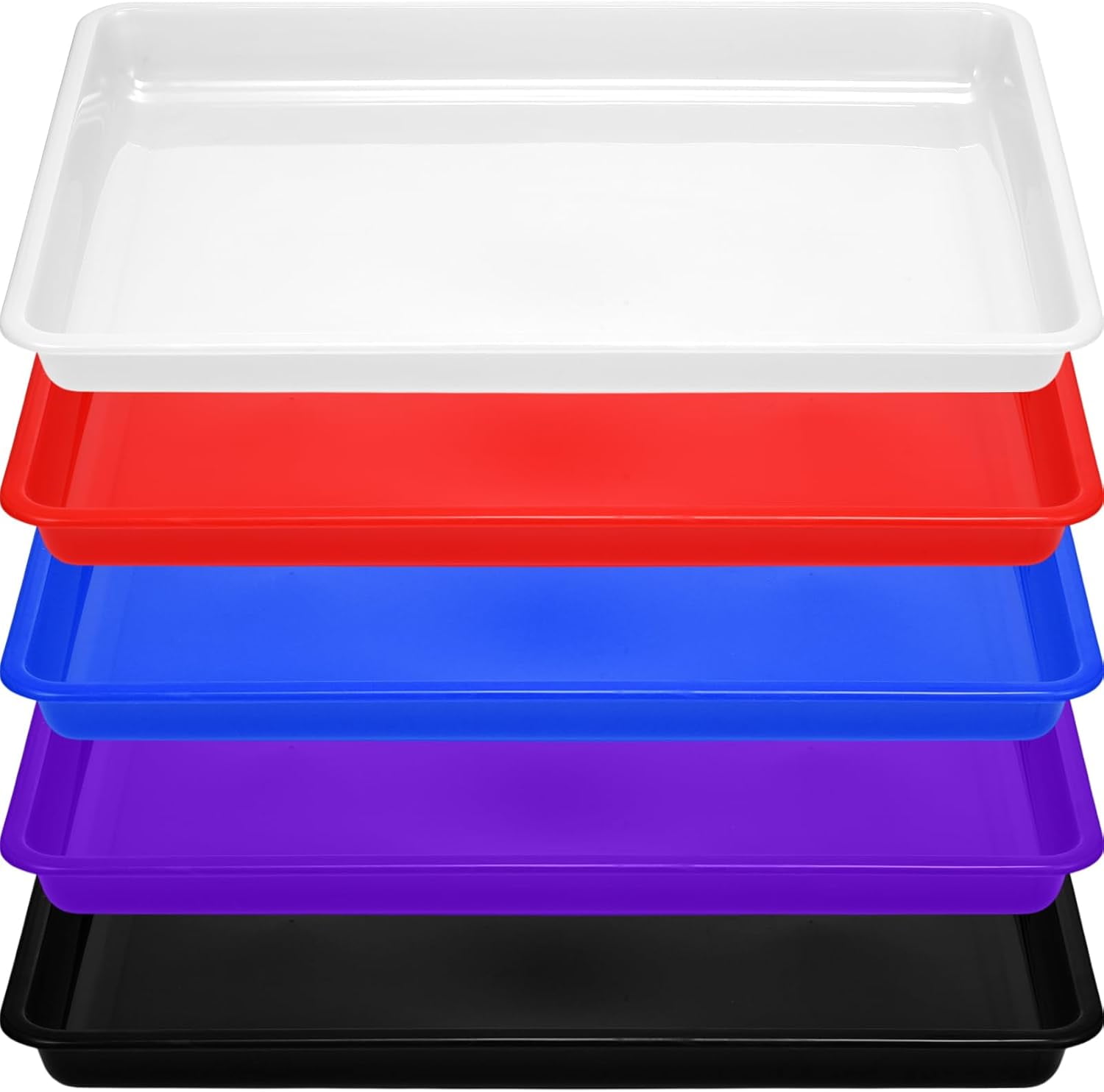 10 Pcs Flat Storage Organizer Tray Bin Letter Size Paper Tray for ...