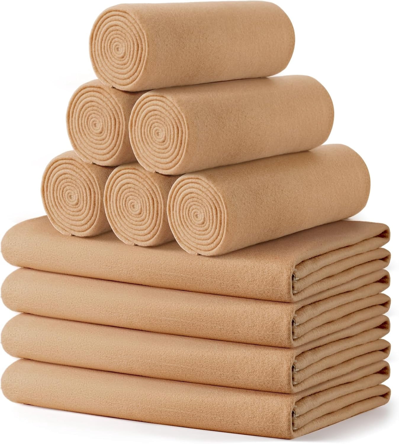 10 Pcs Fleece Blanket Bulk Soft Warm Fleece Blankets Cozy Lightweight ...