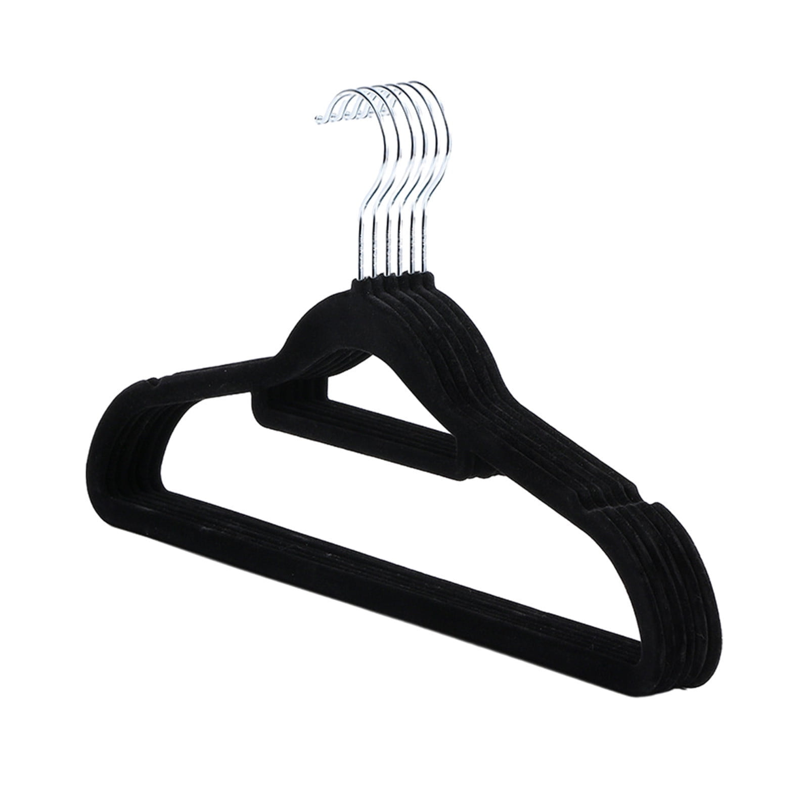 10 Pcs Flocked Clothes Hanger, Non Slip Velvet Hangers with Gentle Grip ...