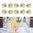 10 Pcs Flower Ball Centerpieces for Table Fake Plastic Rose Centerpiece ...