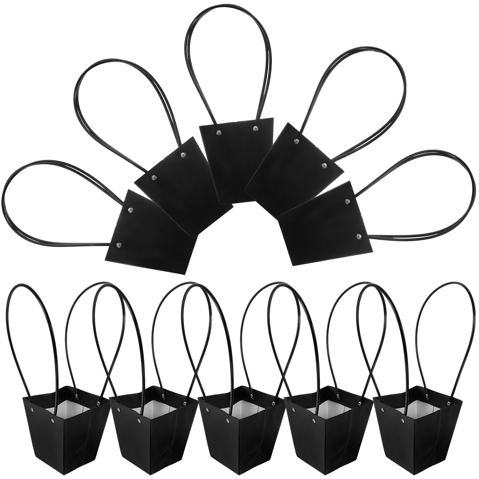 10 Pcs Flower Wrapping Bags Bouquet Carrier Travel Packing Cubes Black ...