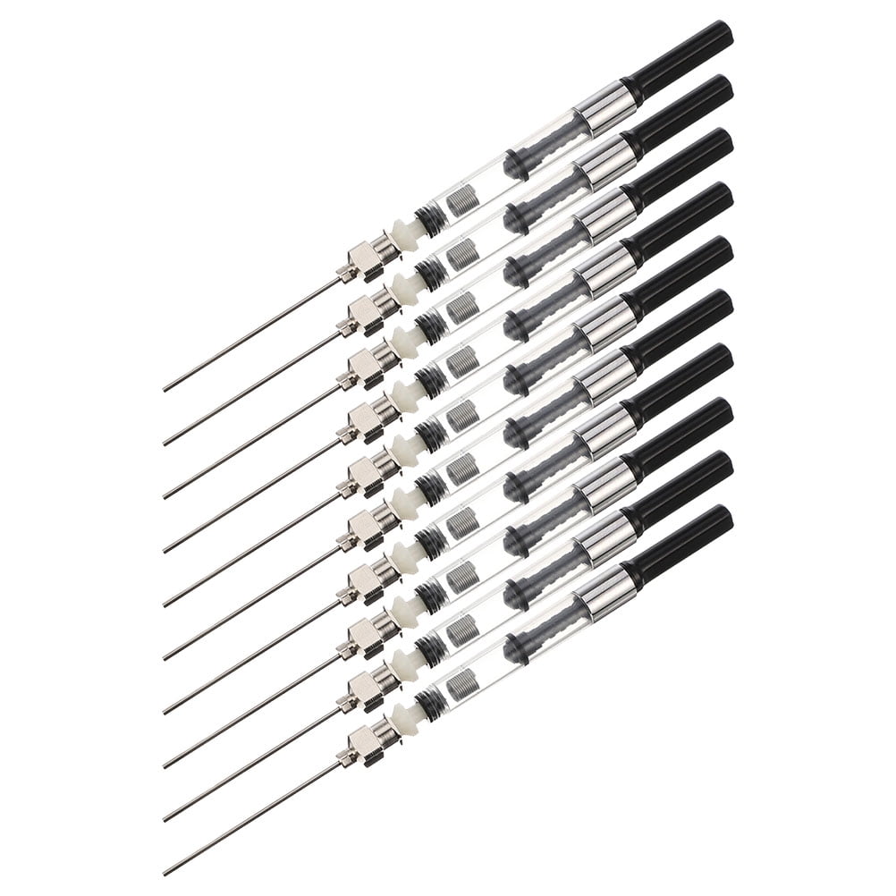 10 Pcs Fountain Pen Converter Writing Office Pens Injector Black ...