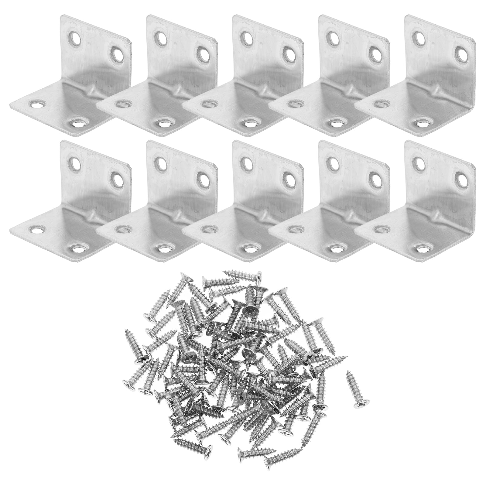 10 Pcs Frame Angle Code Ledge Bracket Corner Connector - Walmart.com