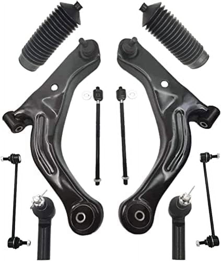 10 Pcs Front Suspension Kit Control Arm with Ball Joints Sway Bar Links ...
