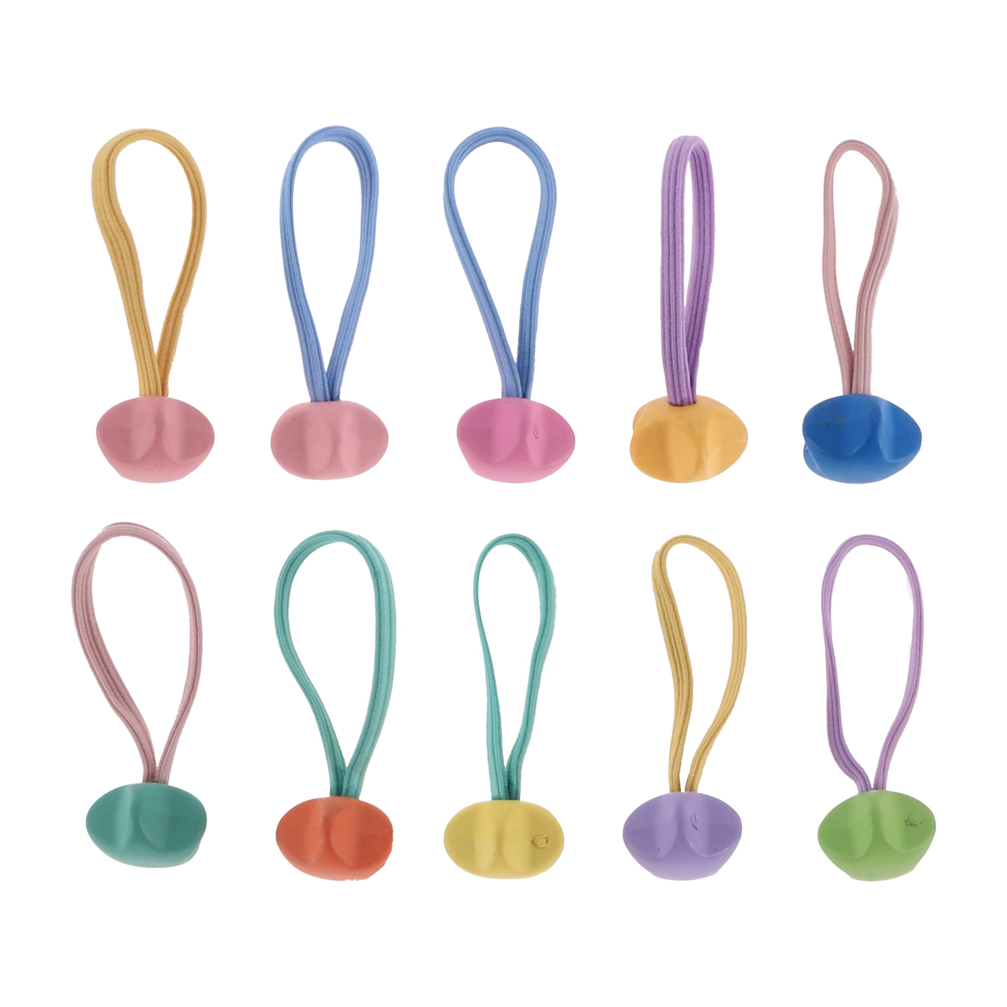 10 Pcs Frosted Five-pointed Star Hair Ropes for Children for Girls ...