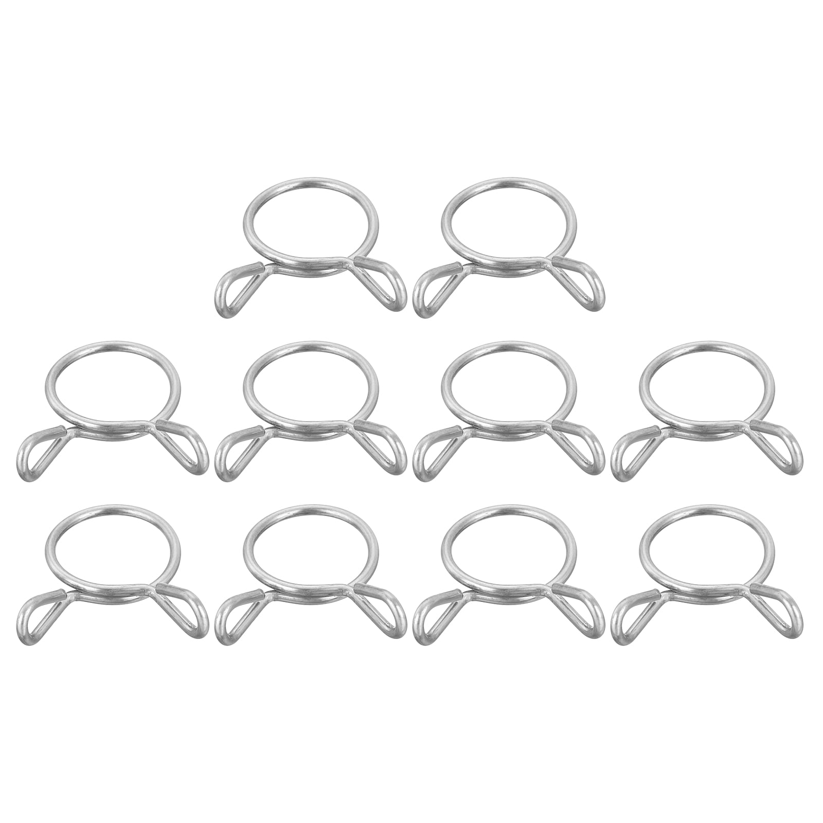 10 Pcs Fuel Line Hose Tubing Spring Clips 15.5mm Water Pipe Spring Clip ...