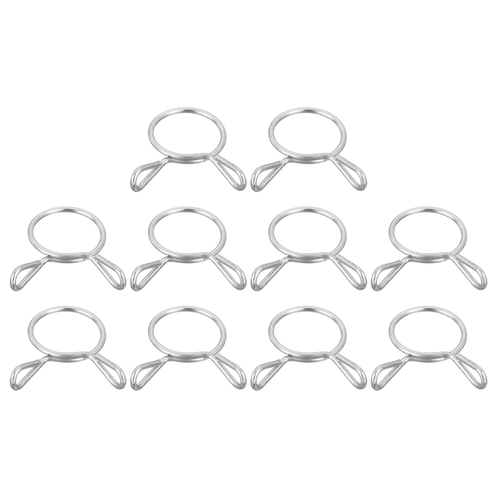 10 Pcs Fuel Line Hose Tubing Spring Clips 16.5mm Water Pipe Spring Clip ...