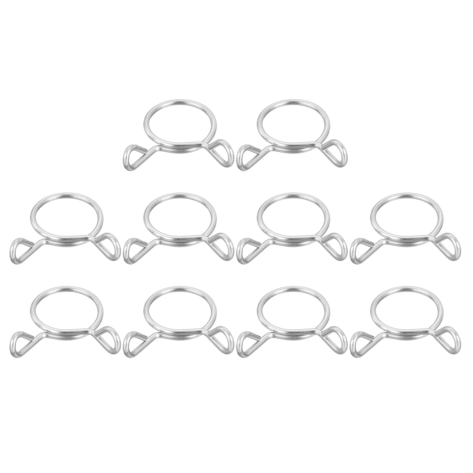 10 Pcs Fuel Line Hose Tubing Spring Clips 16mm Water Pipe Spring Clip ...
