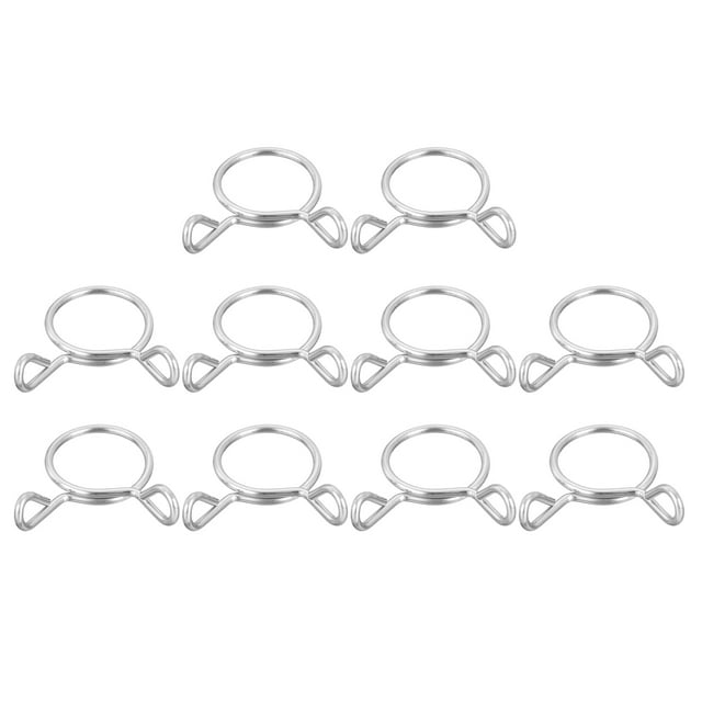10 Pcs Fuel Line Hose Tubing Spring Clips 16mm Water Pipe Spring Clip ...