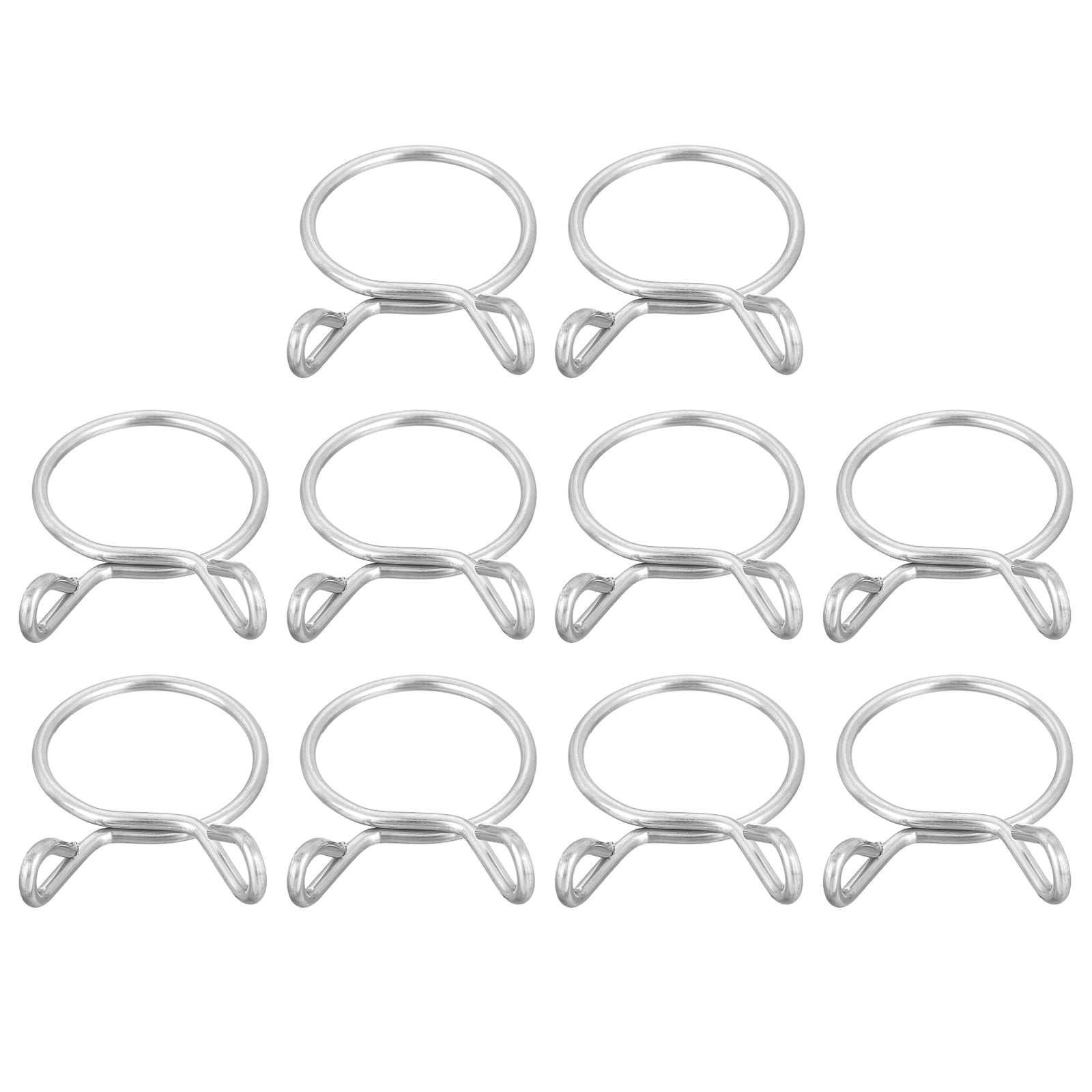 10 Pcs Fuel Line Hose Tubing Spring Clips 24mm Water Pipe Spring Clip ...