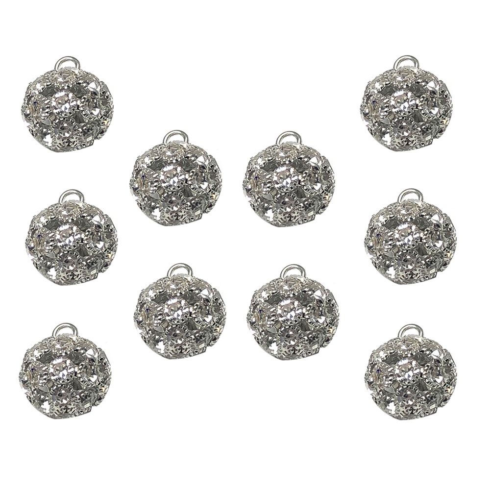 10 Pcs/ Full Diamond Spherical Button Decor DIY Button Clothing ...