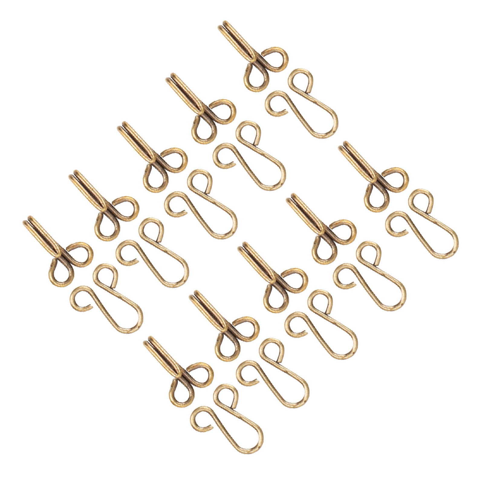 10 Pcs Fur Coat Hook Fasteners Sew for Over Coat Underwear (Bronze ...