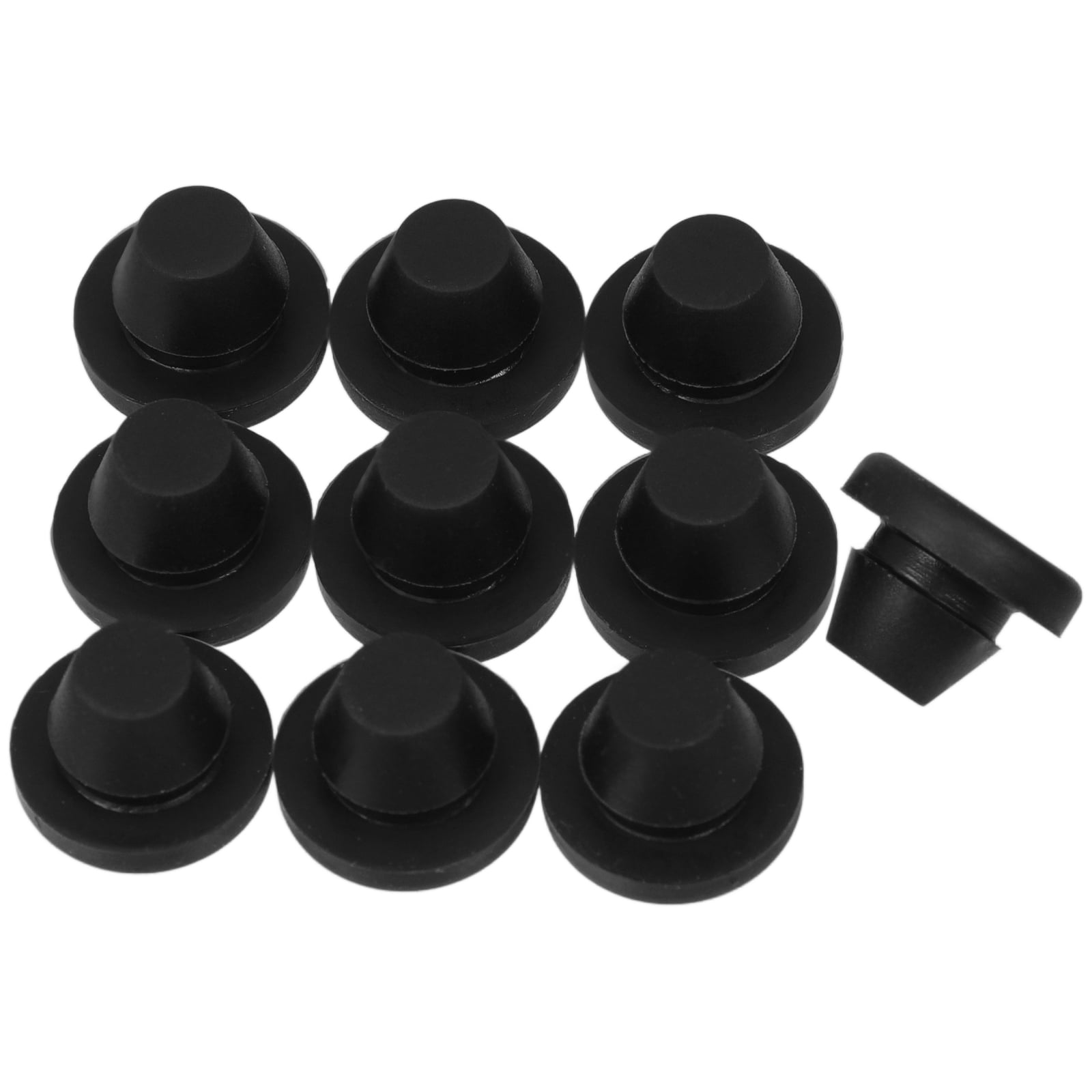 10 Pcs Furniture Hole Plug Plugs Connector Strainer Fastener Black ...