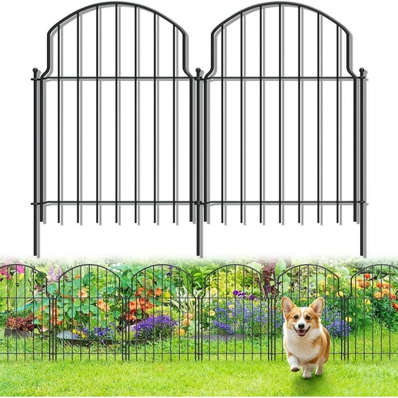 Garden Fence Animal Barrier (10 Panels) 12in(L) x 24in(H) Rustproof ...