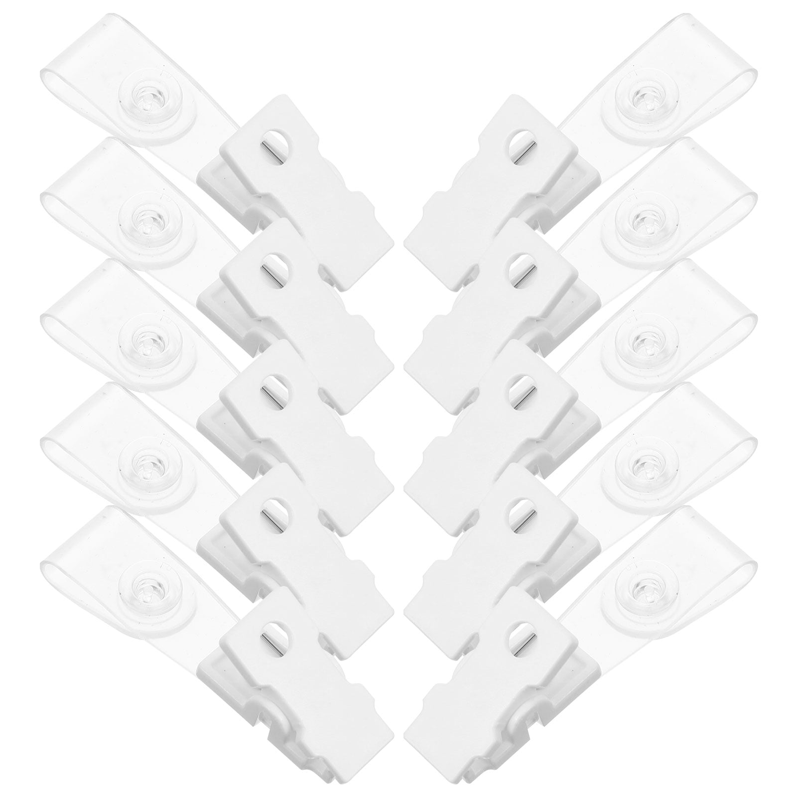 10 Pcs Garden Flag Clip Banner Stand White Plant Pot Flag Clips Boxes ...