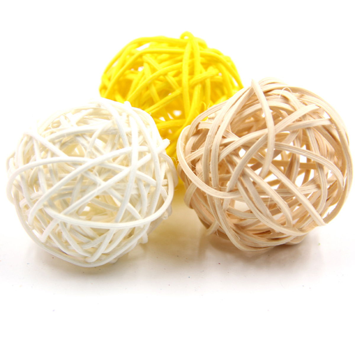 WHAMVOX 10pcs Wicker Rattan Ball Wedding Christmas Party Hanging ...