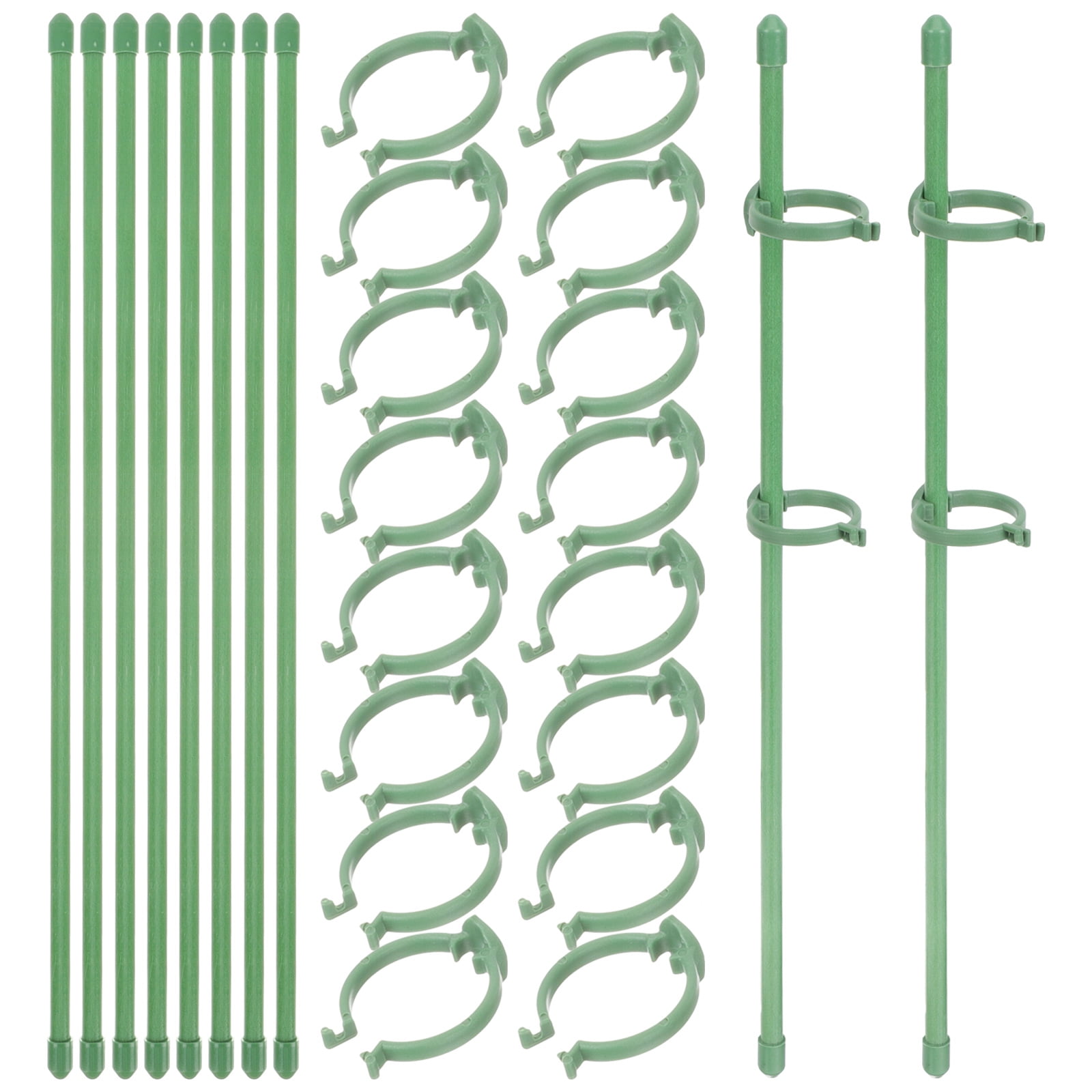10 Pcs Garden Support Single-pole Ties Plant Stabilizer Plants Green ...