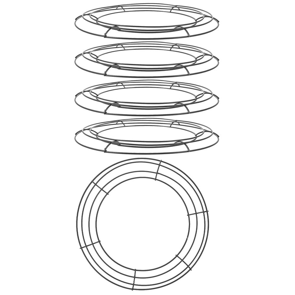 10 Pcs Garland Hoop Iron Wreath Rack Wedding Decor Rings Wire ...