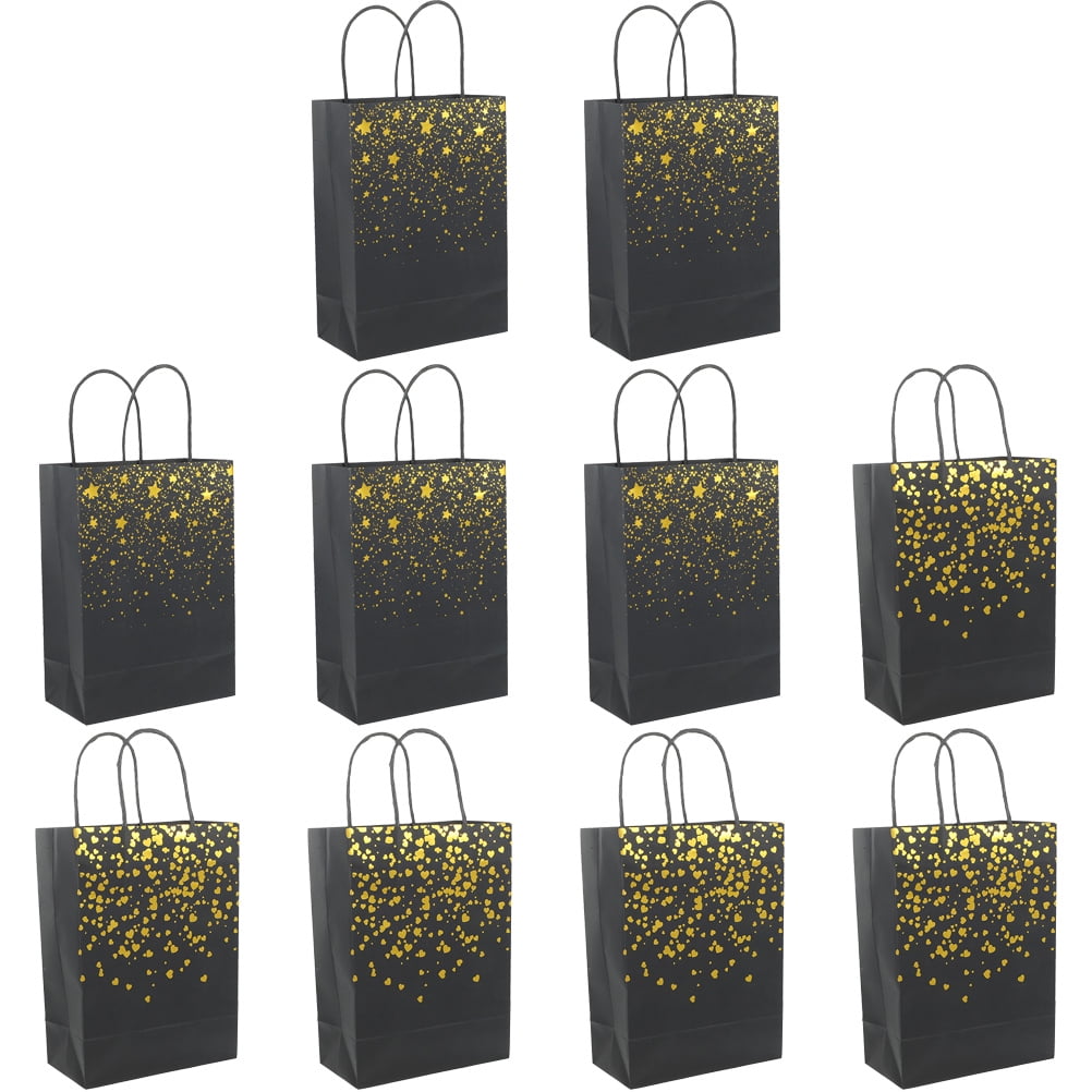 10 Pcs Gift Bags Bulk Birthday Gift Bags Shopping Bags Festival Gift ...