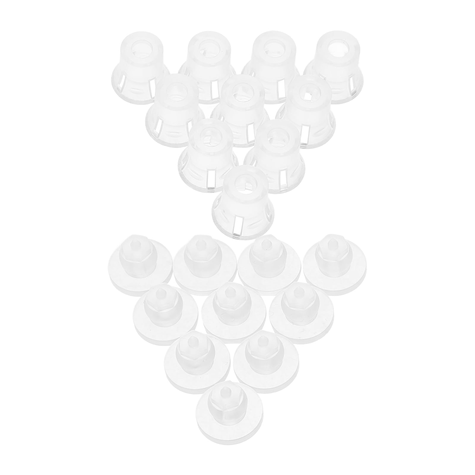 10 Pcs Glass Railing Standoff Plastic Washers Spacers Transparent ...