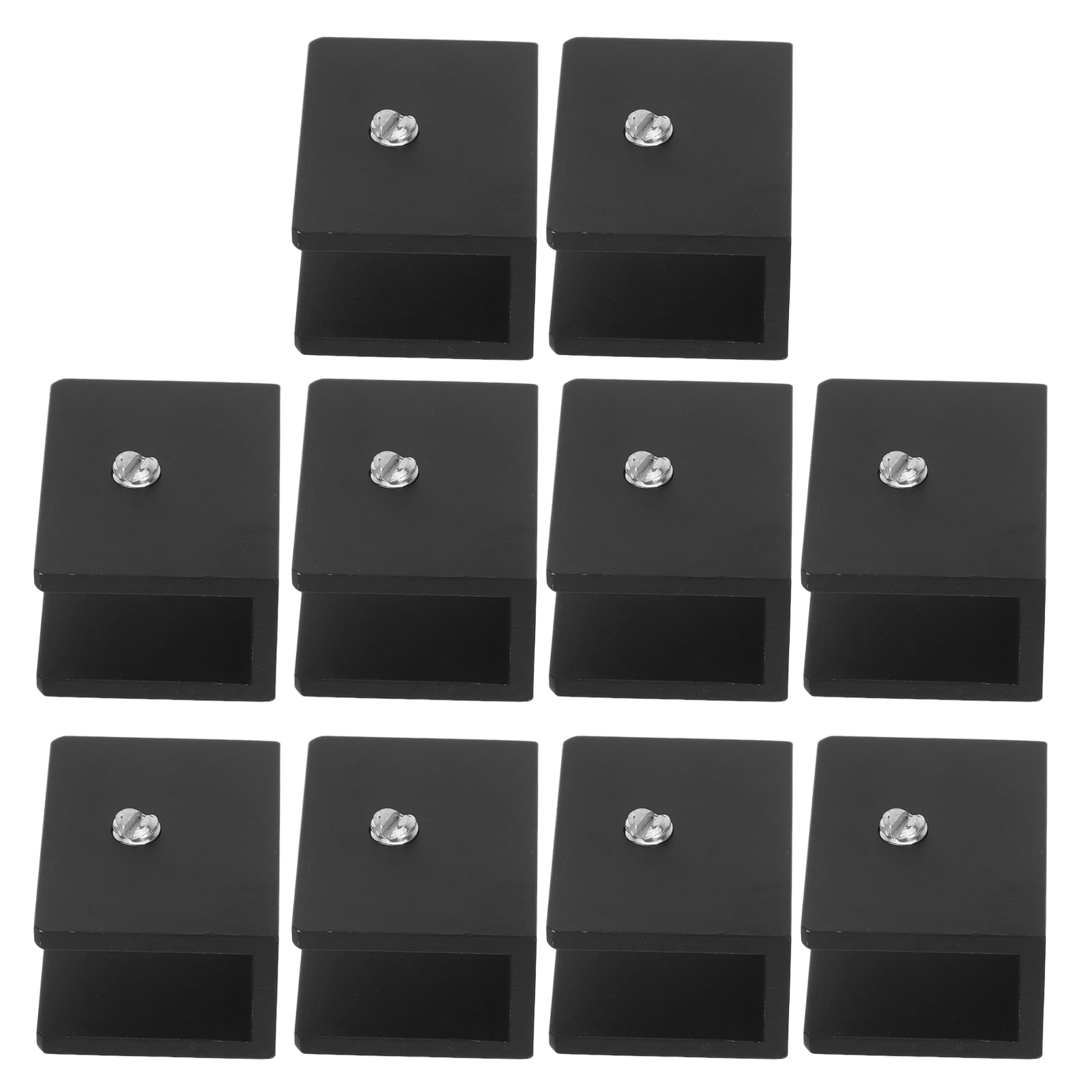 10 Pcs Glass Sandwich Panel Bracket Mirror Stand Storage Shelves Heavy ...