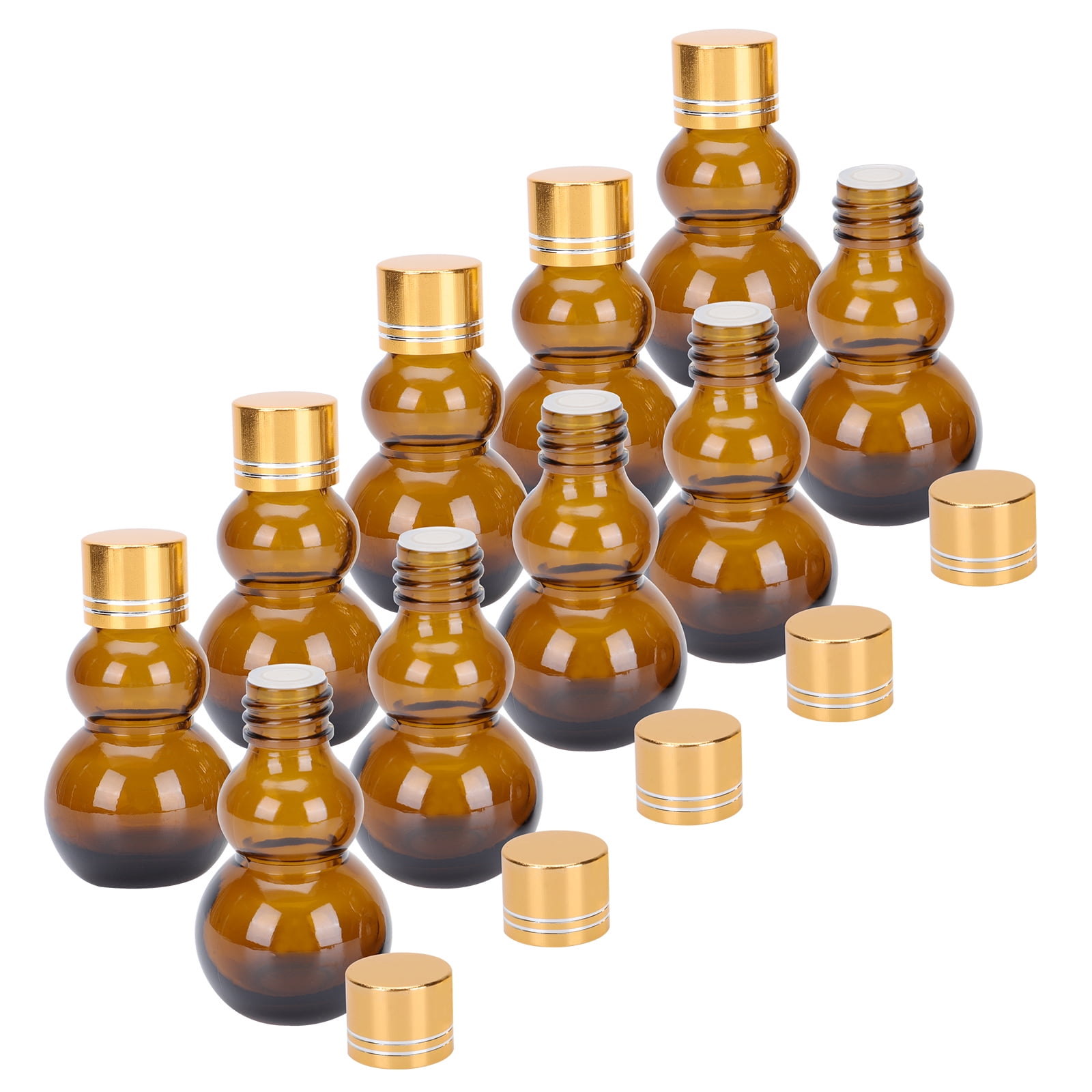 10 Pcs Glass Wine Bottle Conditioner Dropper Bottles Refillable Travel ...