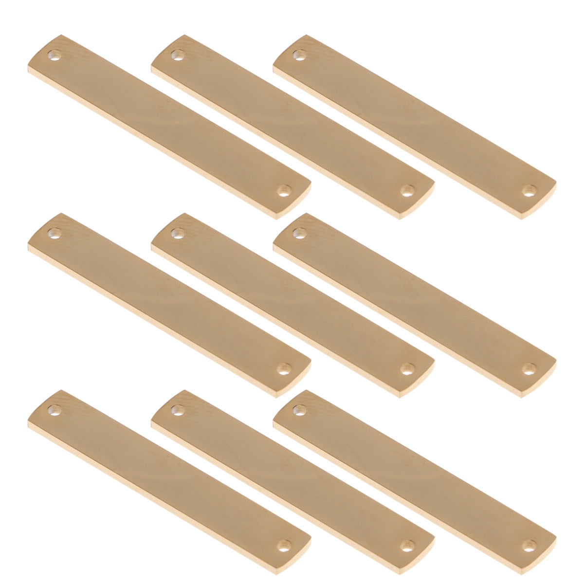 10 Pcs Gold Pendant Plated Necklace Blank Horizontal Jewelry Making ...