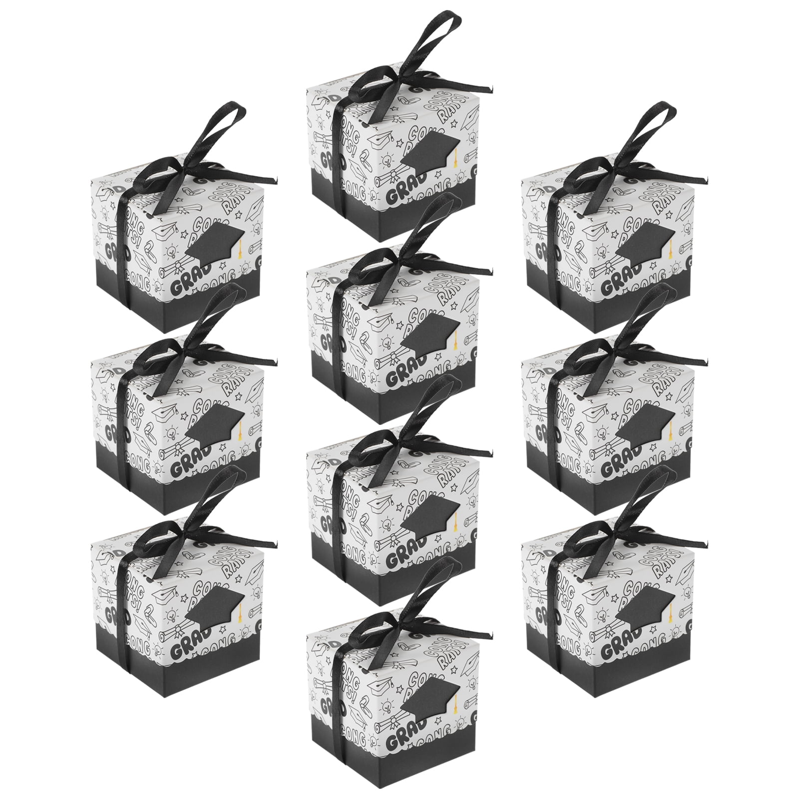 10 Pcs Graduation Candy Box Gift Boxes Candy Container Graduation Favor ...