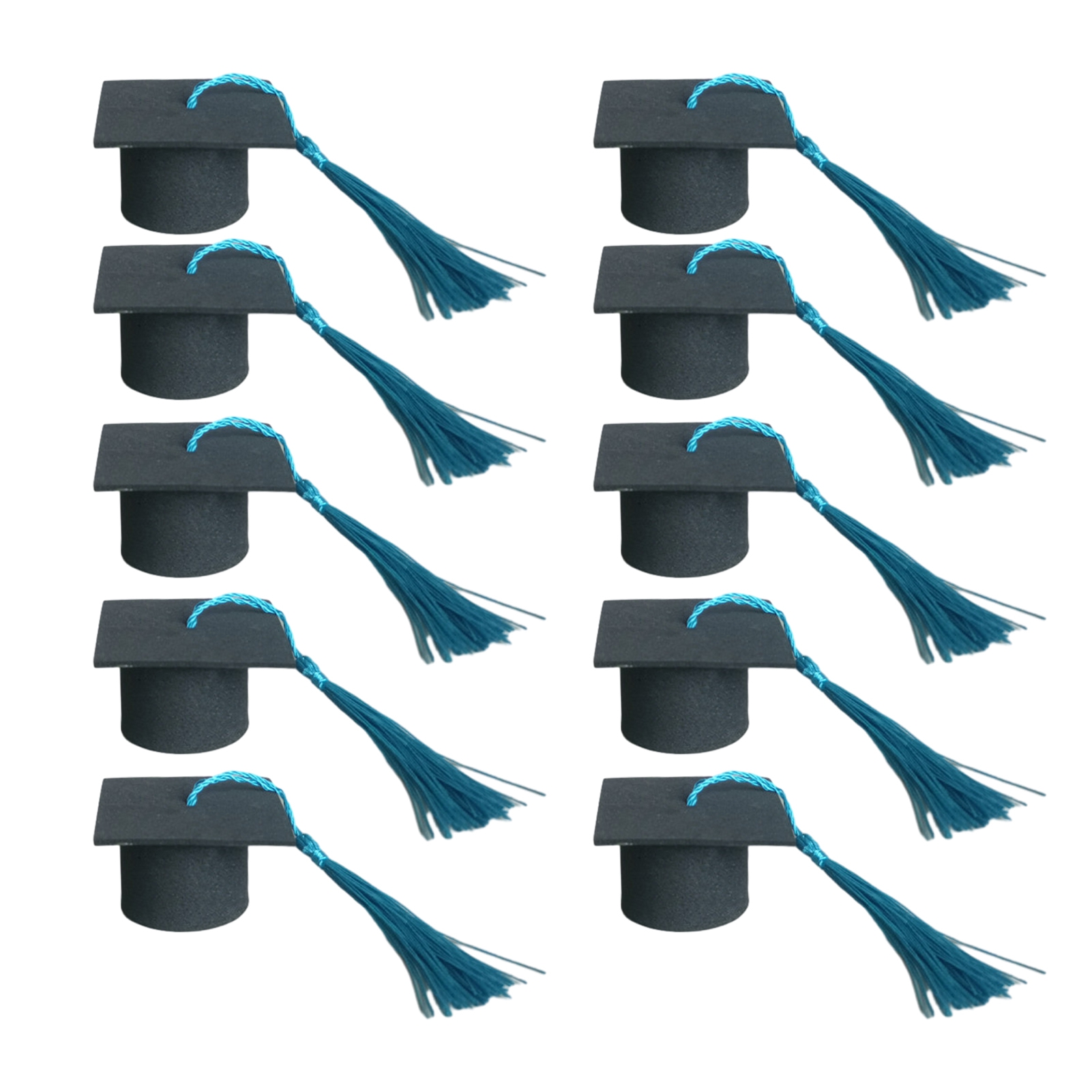 10 Pcs Graduation Cap Cake Toppers with Tassel - Doctor Master Seasonal ...