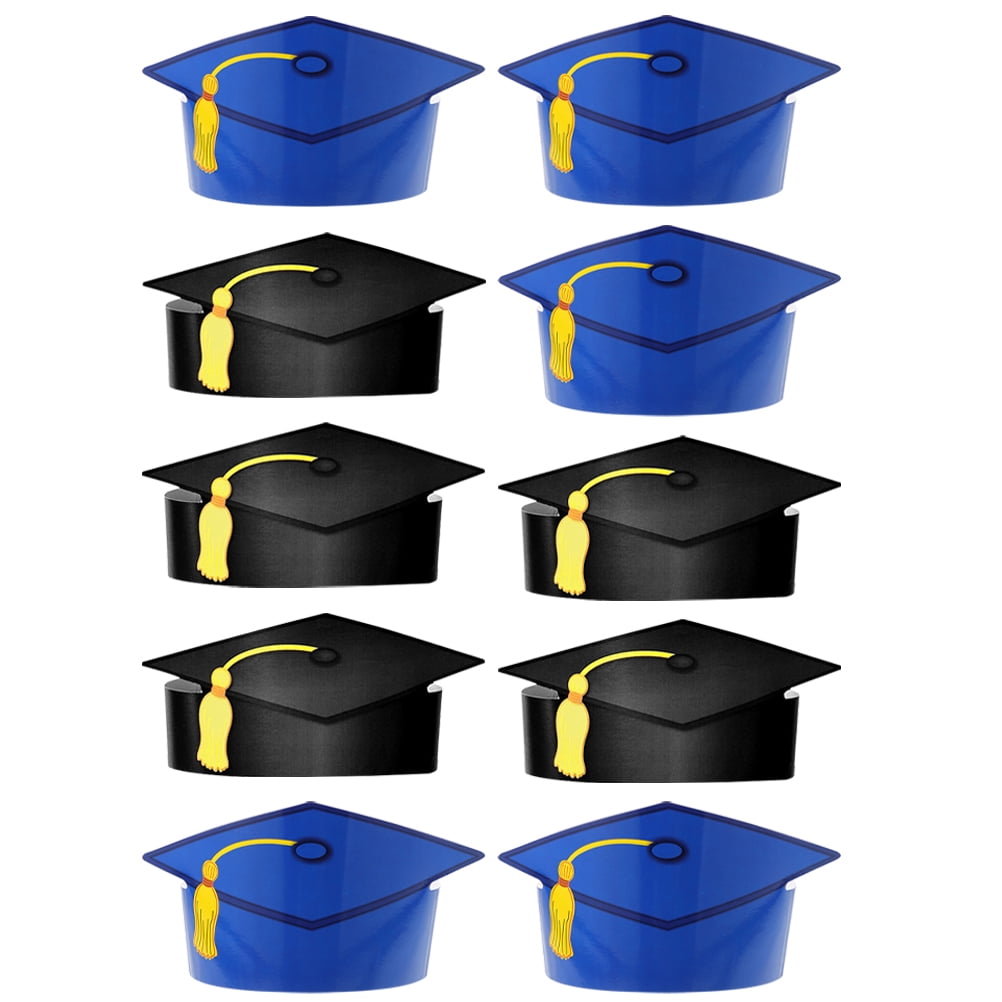 10 Pcs Graduation Hat Paper Caps Hats for Kids Decorations Child ...