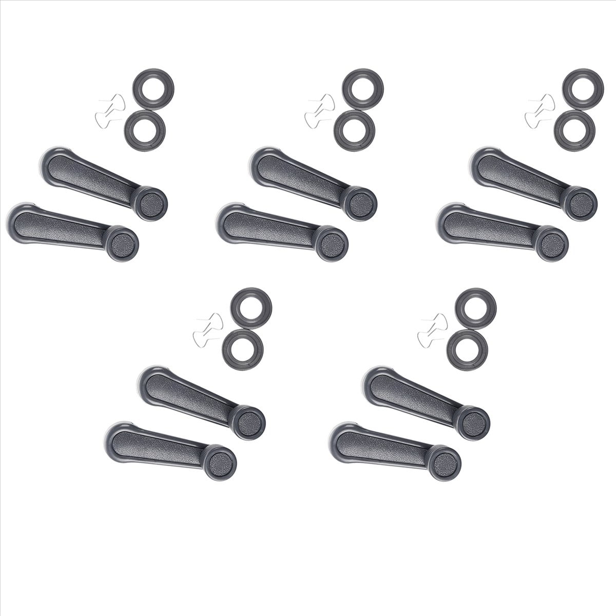 10 Pcs Gray Plastic Universal Car Window Winder Cranks Handle Lever,10 ...