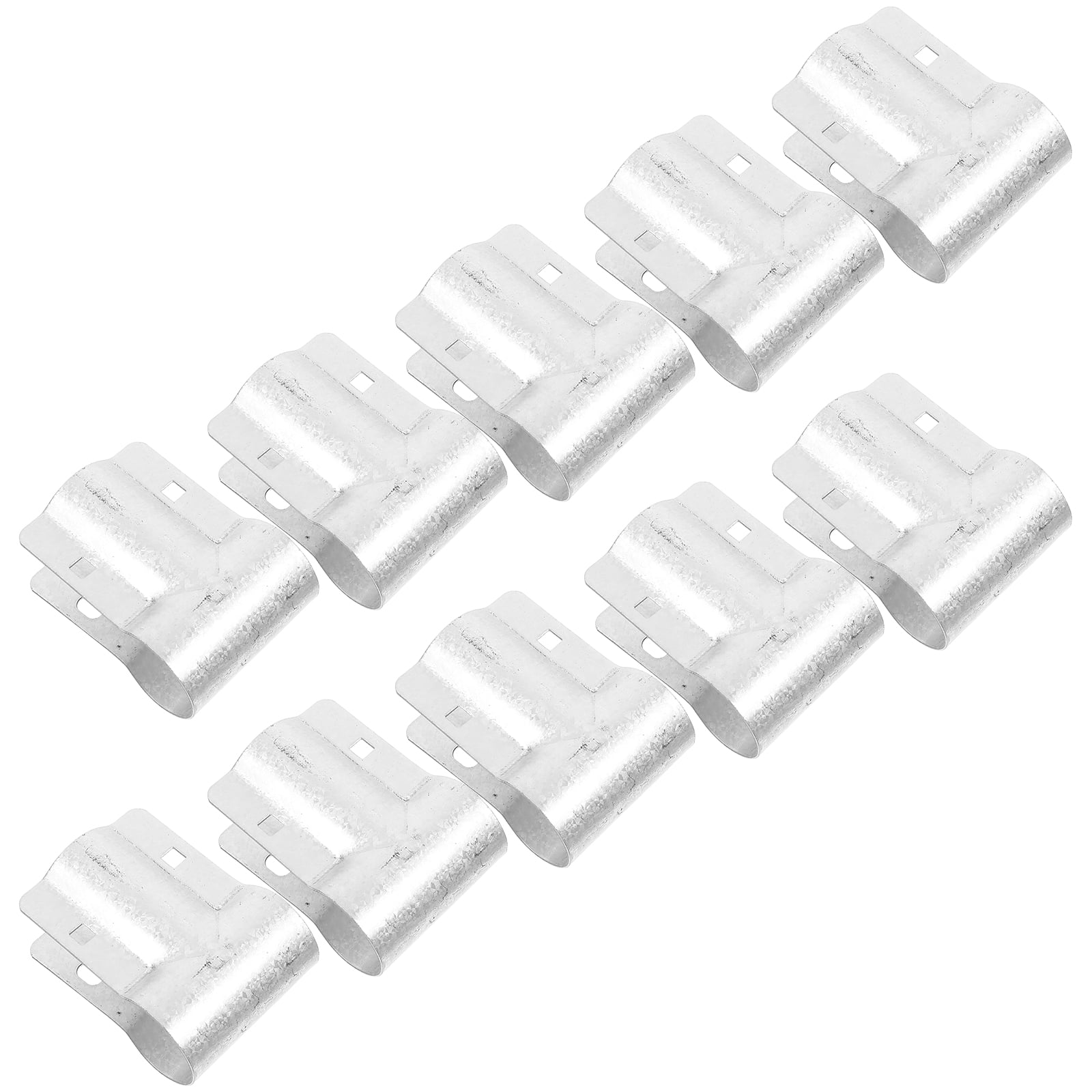 Homoyoyo 10pcs Greenhouse Clamps Clips Metal Silver for Greenhouse ...