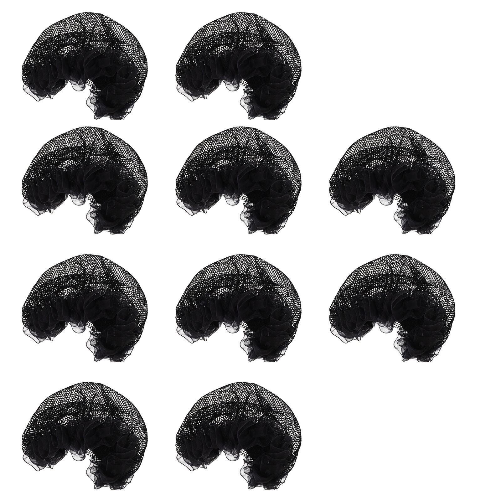 10 Pcs Haircut Net Accessories Headbands Para Women's Miss Black ...