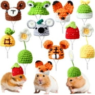 Mini Small Animals Hat with Adjustable Strap Lovely Hand Knitted Tiny ...
