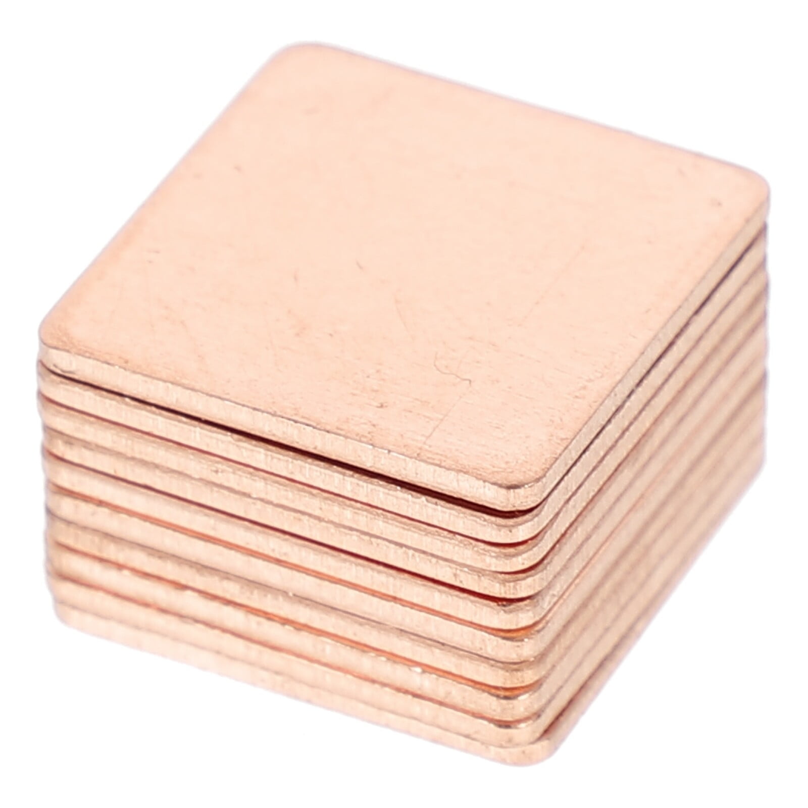 10 Pcs Heat Sink Copper Sheet for IC Cooler Fin Chiller Thermal Pad ...
