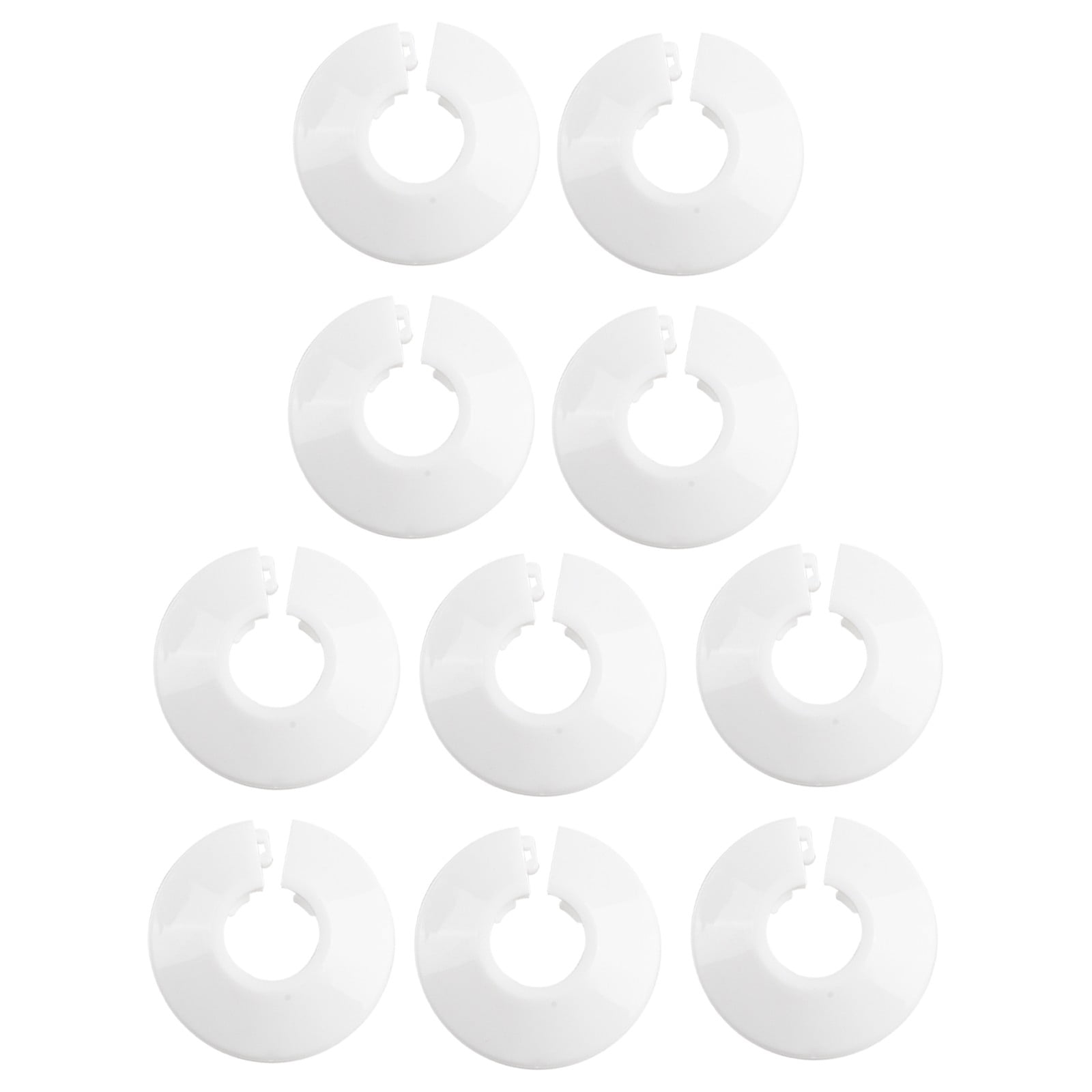 10 Pcs Heating Pipe Copper Pipe Cover Rosettes Round White 17mm Cover ...