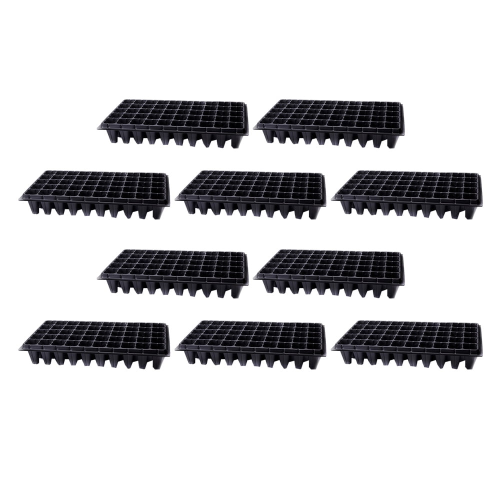 10 Pcs Herb Garden 50 Hole Seedling Tray Plant Propagation Trays ...