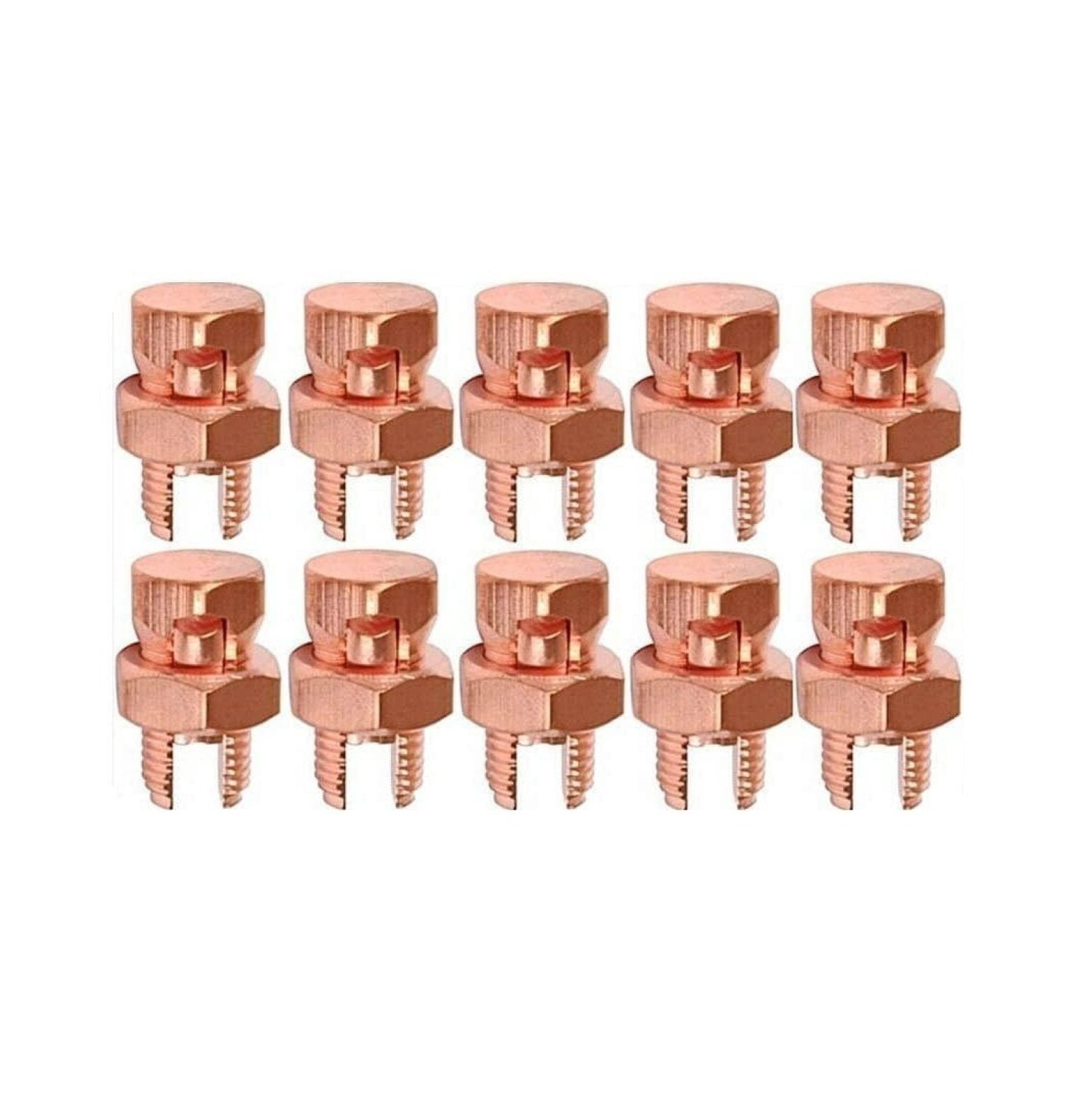 10 Pcs High Strength Split Bolt Connectors 4 Gauge 8 Gauge Solid UL ...