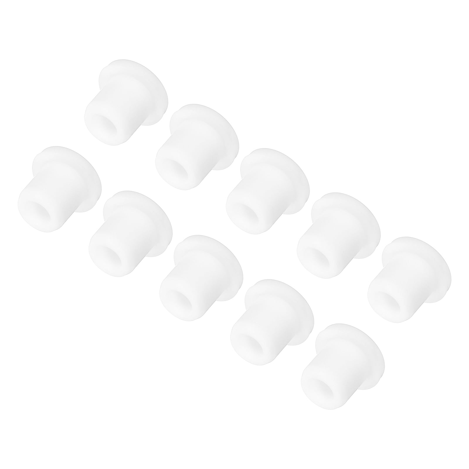 10 Pcs High Temp Silicone Plug Mount Dia 11mm/0.43 Inch t Shaped Rubber ...