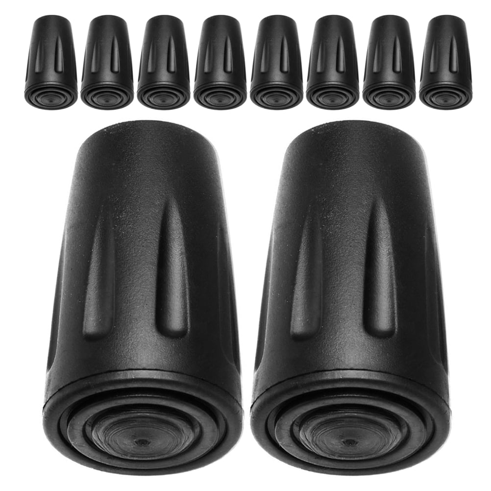 10 Pcs Hiking Poles Anti-slip Foot Covers for Walking Sticks Elder ...