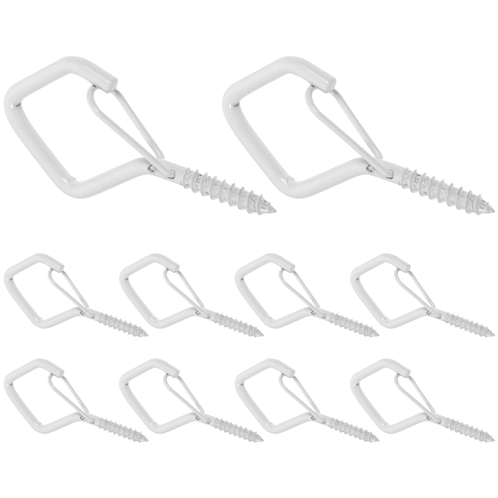 10 Pcs Hook Hook Heavy Duty Clothes Rack Bolts Eye Screw Hooks For ...