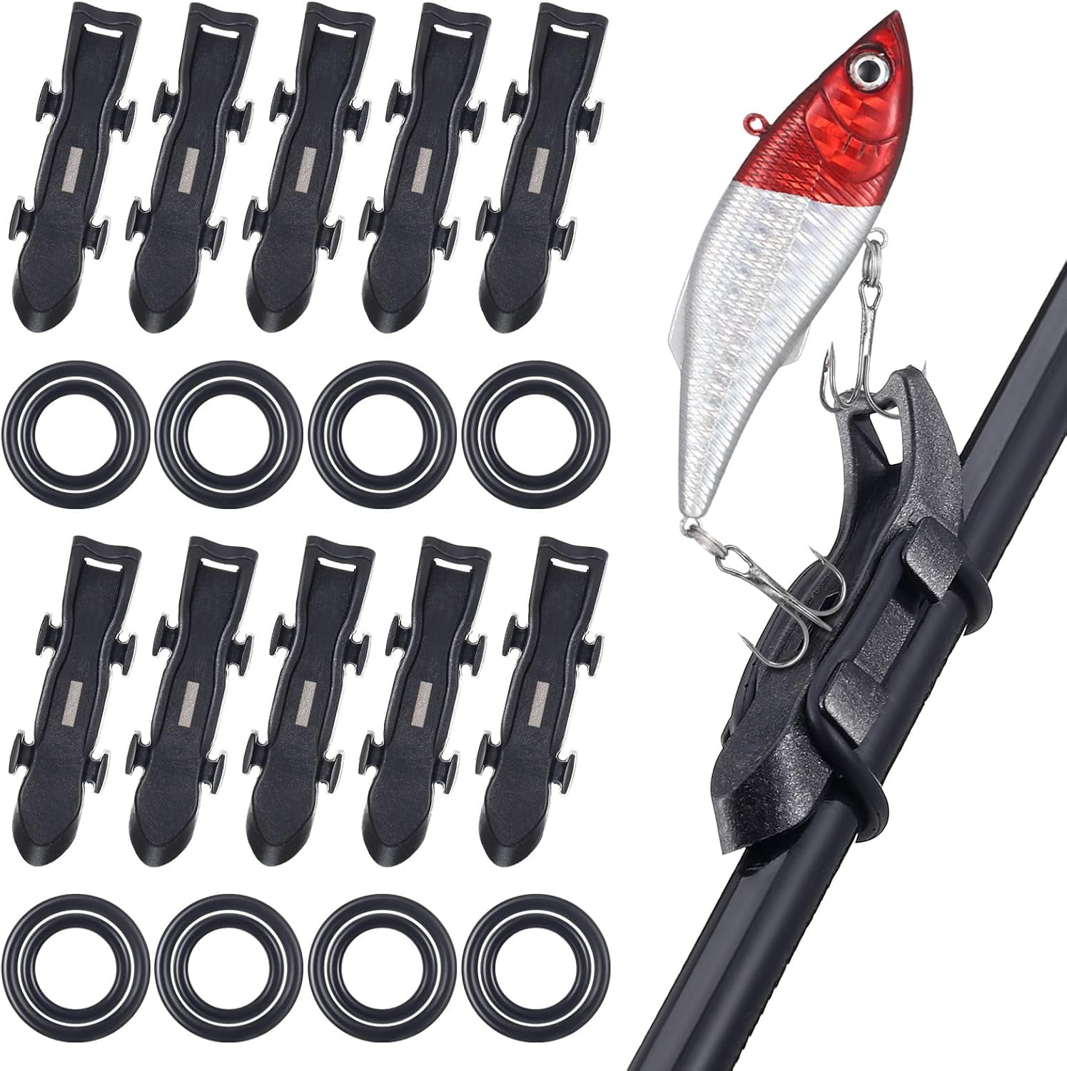 10 Pcs Hook Keeper for Fishing Rod Magnetic Fishing Hook Keeper Fishing ...