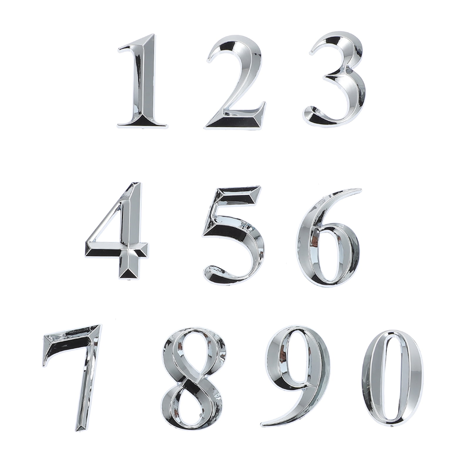 10 Pcs House Number Sign Pendant Thick Sole Slippers Party Silver - Walmart.com