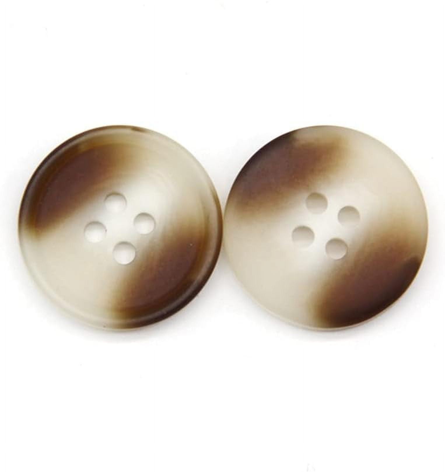 10 Pcs Imitation Horn Flatback Buttons Resin Buttons for Clothing Suit ...