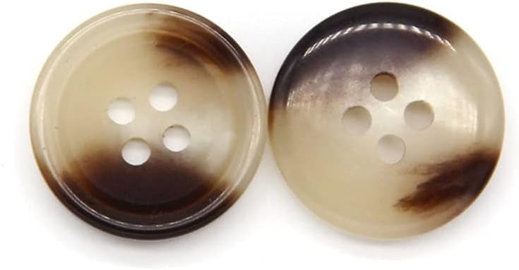 10 Pcs Imitation Horn Flatback Buttons Resin Buttons for Clothing Suit ...