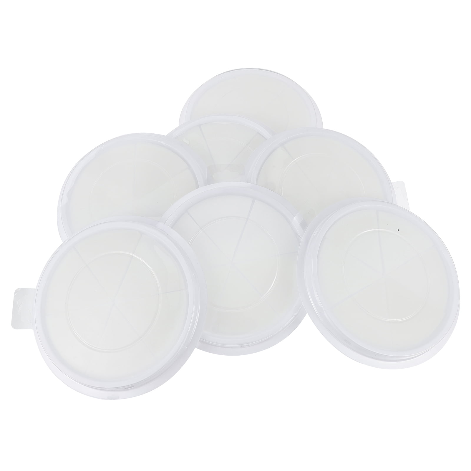 ADDHAT Ink Pads Blank Design White Plastic 10Pcs 7.7X7.1X0.6In ...