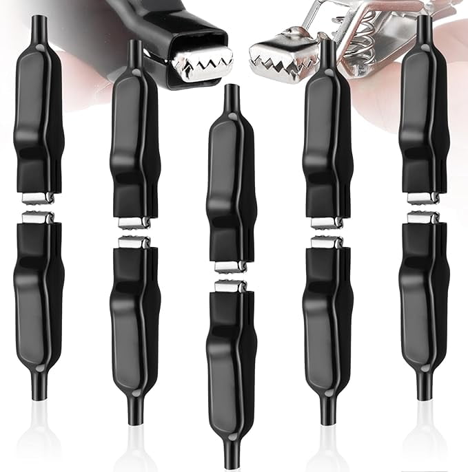 10 Pcs Insulated Alligator Clips 20A Alligator Clamps Alligator Clip ...
